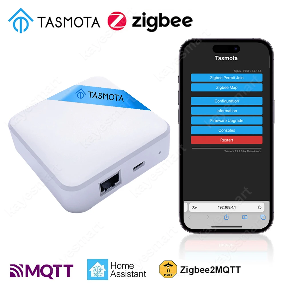 Zigbee-Smart-Gateway-Hub-Dom-tica-Ponte-Ethernet-Tasmota-MQTT-Firmware-Funciona-com-Home ...
