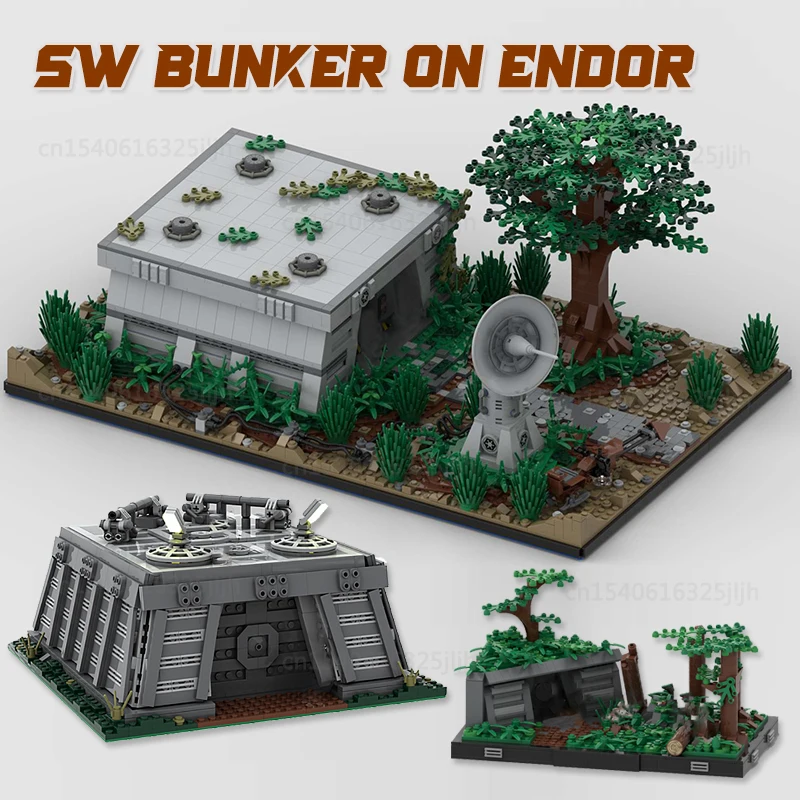 SW Bunker on Endor Moc Building Blocks Star Movie Tatooine Diorama ...