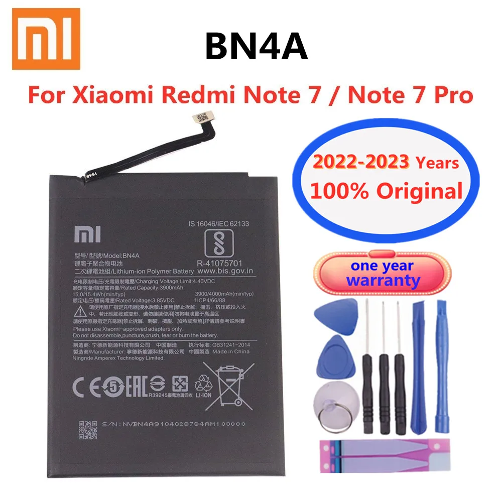 2023 years New 4000mAh BN4A original Battery For Xiaomi Redmi Note7 ...