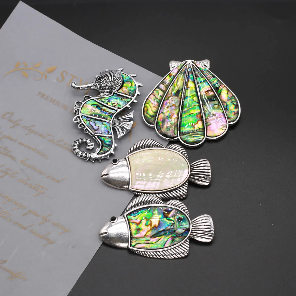 Natural-Abalone-Shell-Brooches-Cute-Fish-Shape-for-Women-Collar-Coat ...