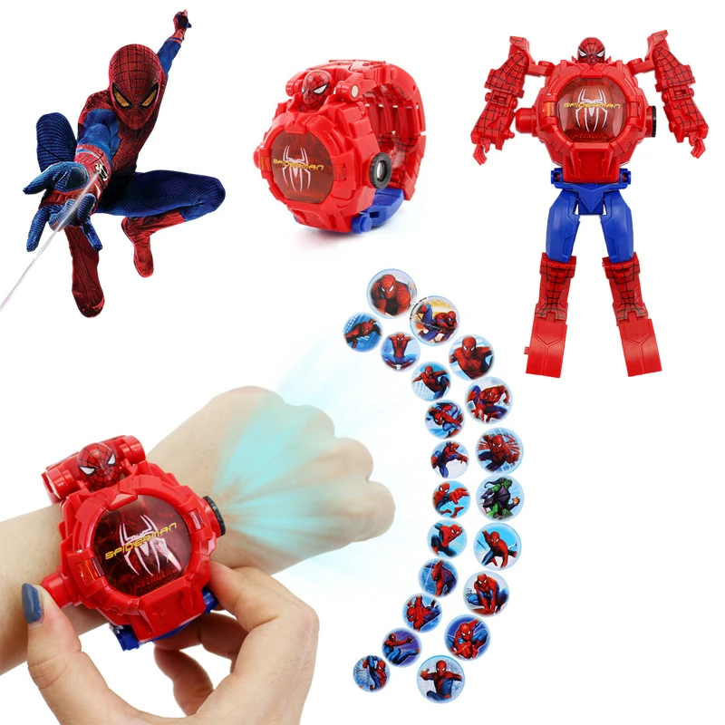 Disney-Robot-Toys-Marvel-Heroes-Spiderman-Captain-America-Deformation ...