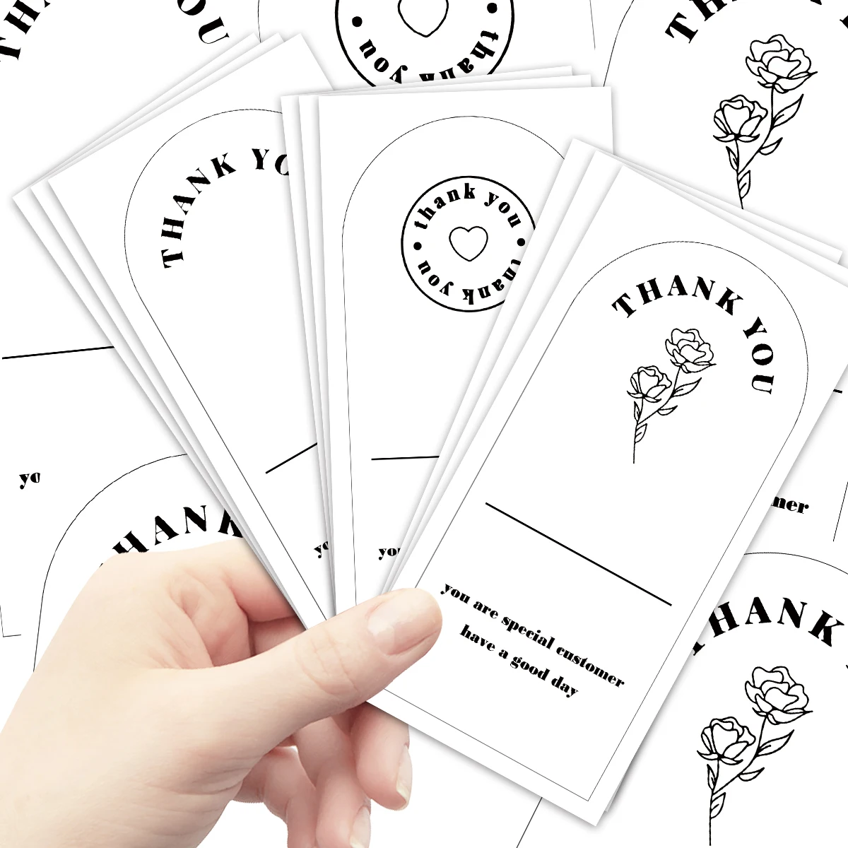 50pcs-Box-Seal-Stickers-Rectangle-Gift-Package-Labels-Thank-You-For ...