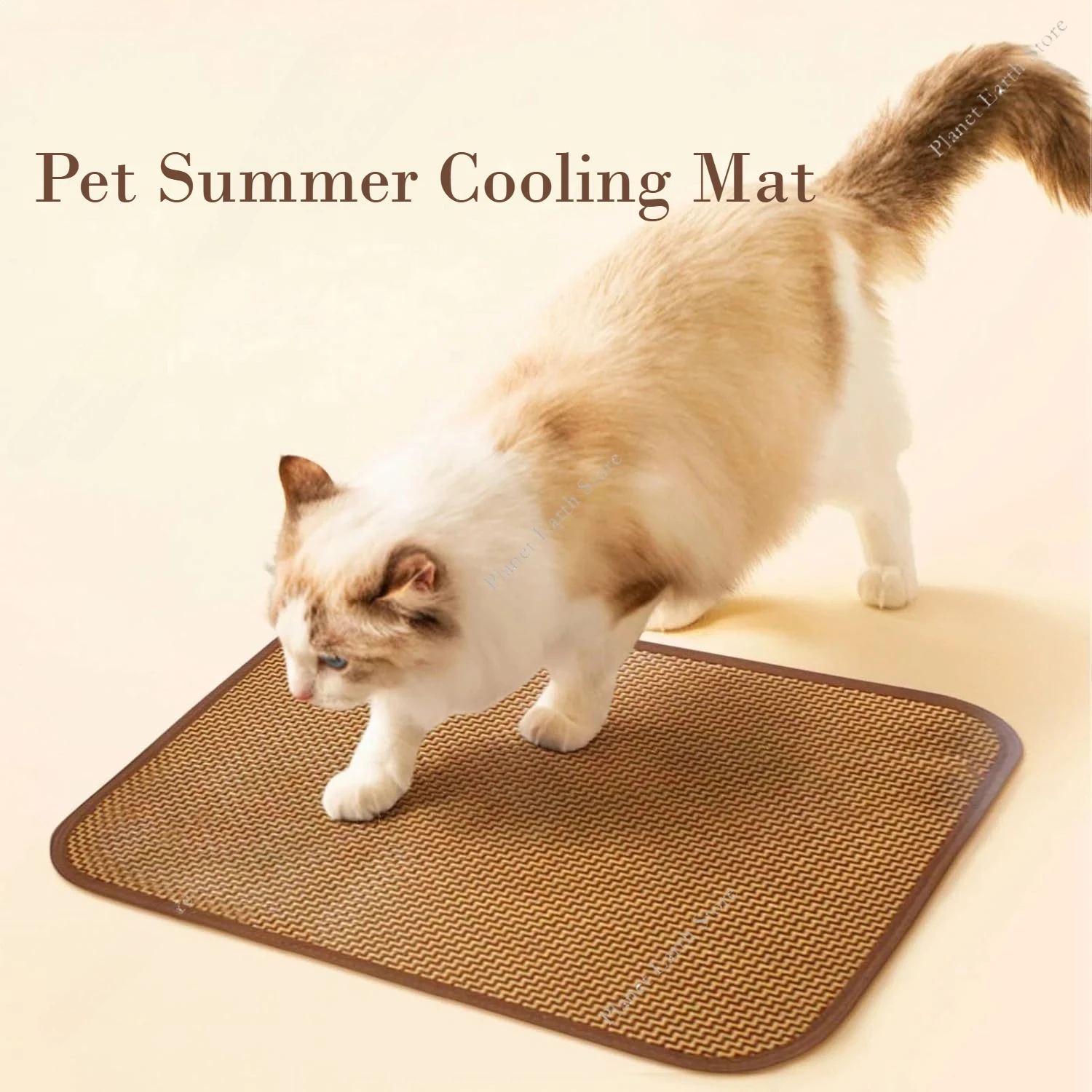 Cat/Dog Cooling Mat Self Cool Pad Seats Pet Sleeping Mat Breathable ...