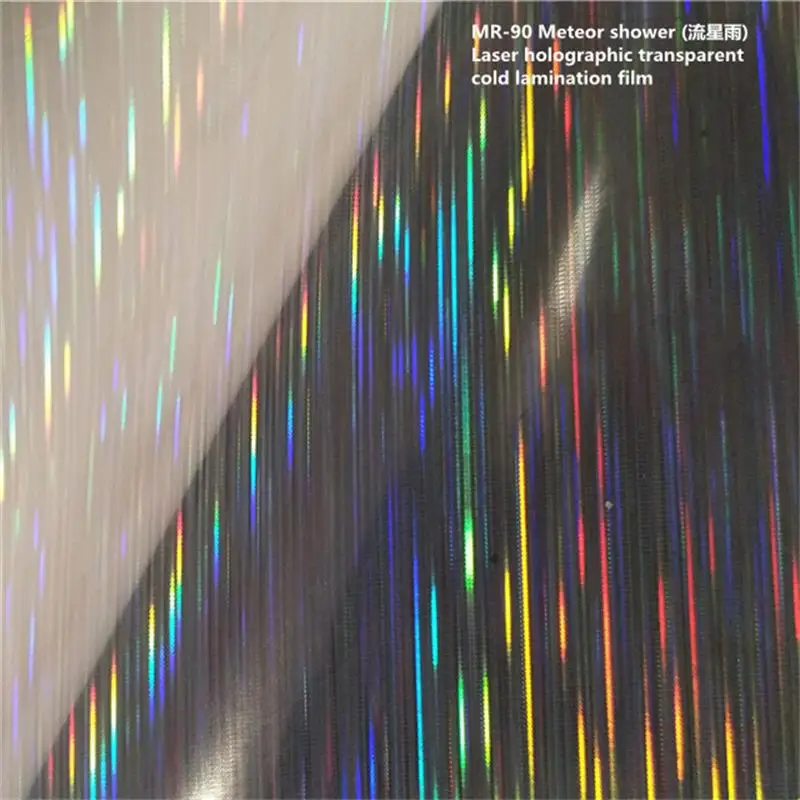 A4 Size Hologram Brushed Cold Lamination Film Sheets ,Holograph Lines ...