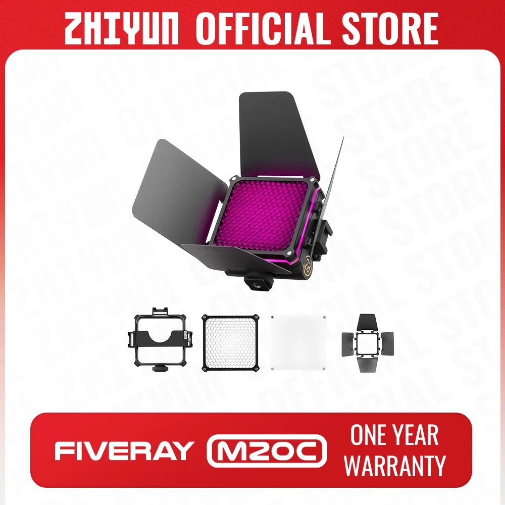 ZHIYUN-Official-FIVERAY-M20C-RGB-20W-M20-LED-Video-Light-2500K-10000K ...