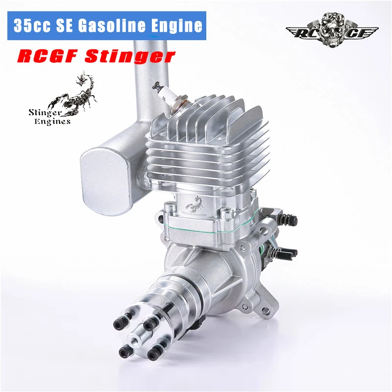 RCGF-motores de gasolina STINGER 35CC SE, modelo Rc de 2 tiempos, Avión ...