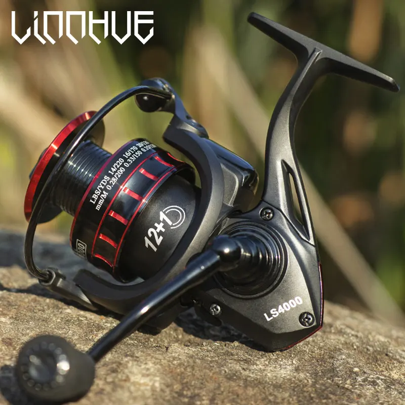 LINNHUE 2020 NEW Fishing Reel LS 1000 7000 Spinning Reel 10kg Max Drag 5.0:1 Deep Spool Carp ...