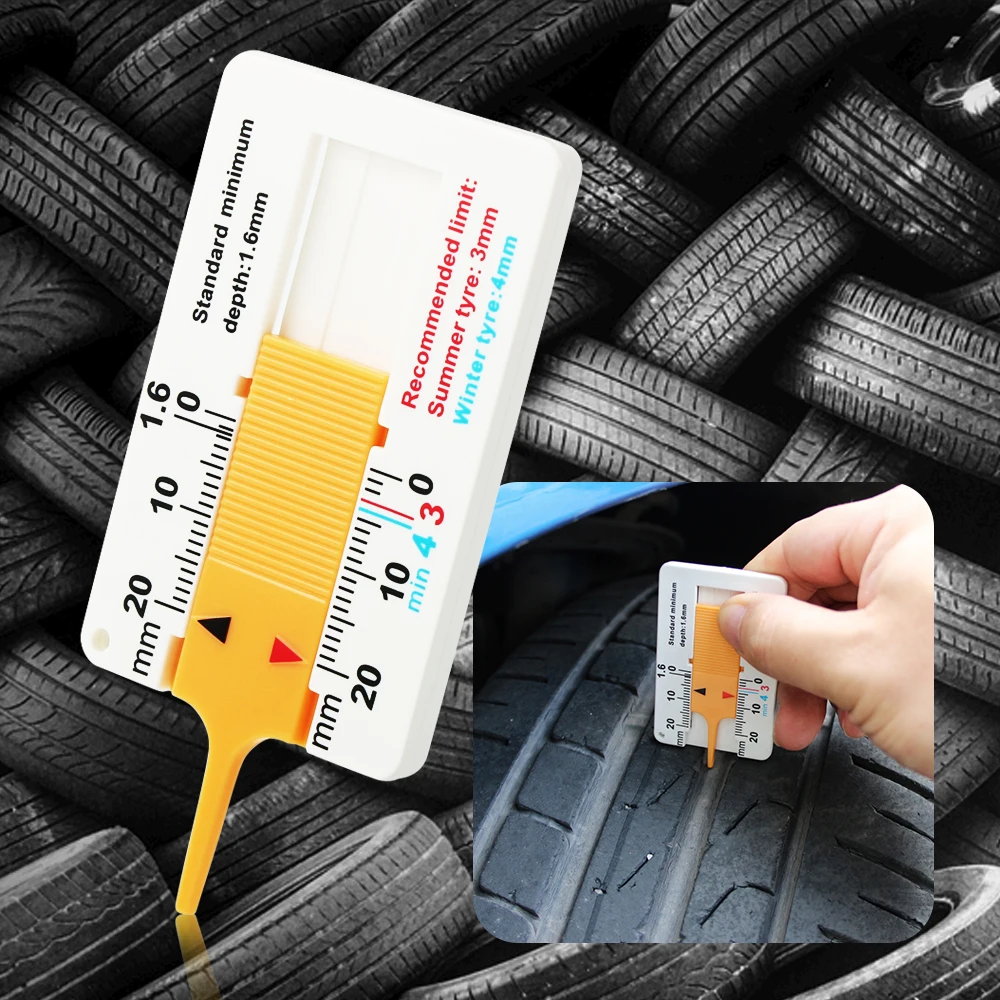 Measure Tool 0 20mm Auto Car Tyre Read Depthometer for Citroen C3 C4 C5 ...