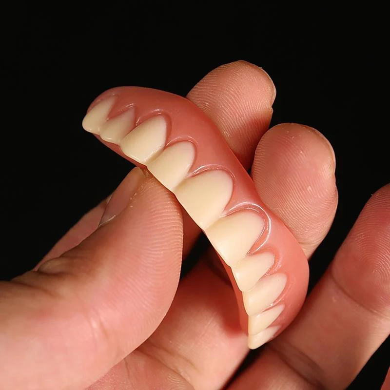 New-False-Teeth-Silicone-Upper-Lower-Veneers-Teeth-Braces-Dentures ...