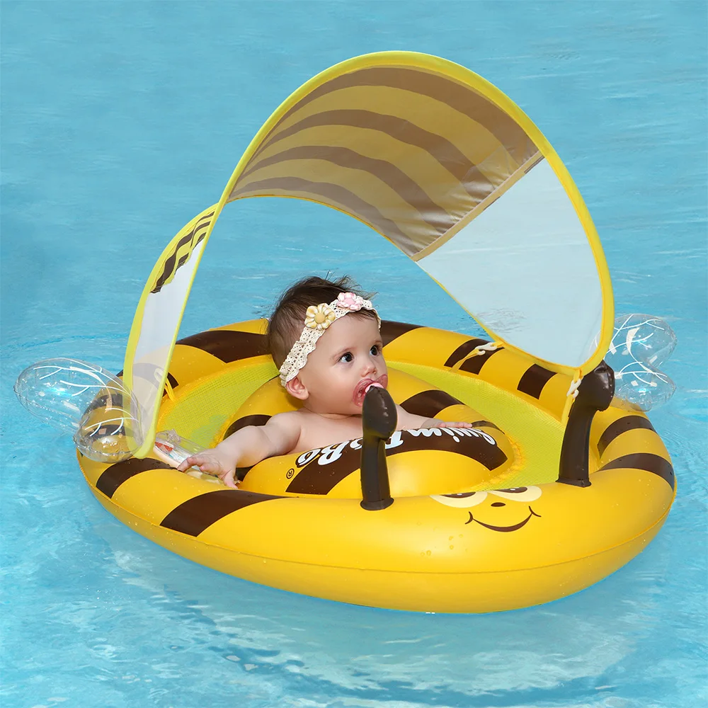 Swimbobo Inflatable Baby Swimming Float Activity Center With Canopy ...