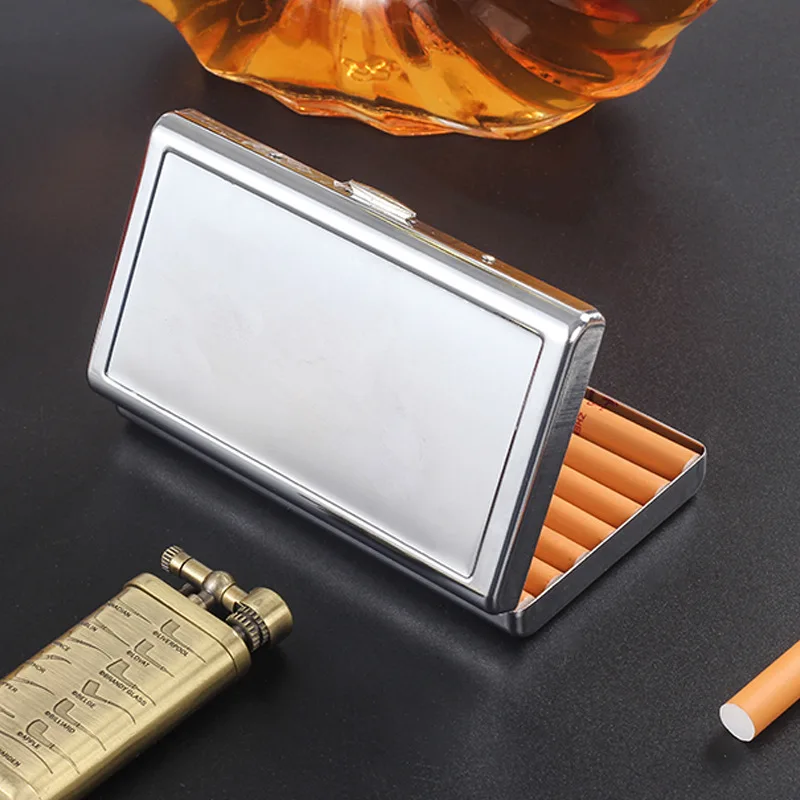 Metal-Cigarette-Case-Box-Holder-Tobacco-Case-Container-Box-Cigarette ...