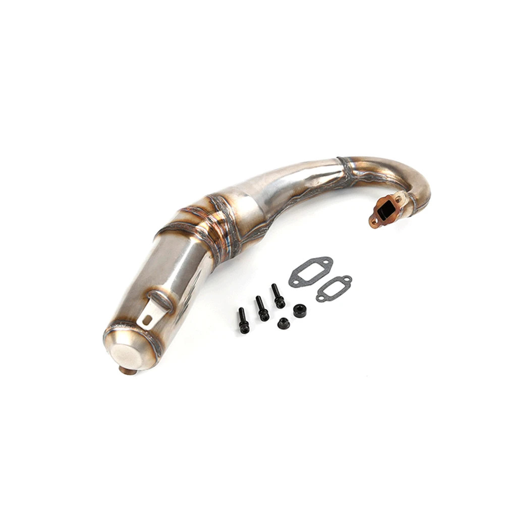 Handmade Metal Exhaust Pipe with Muffler Set for 1/5 Rc Rofun Baha Hpi ...