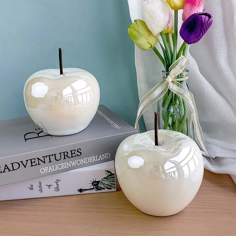 2PCS-Set-LED-Translucent-Apple-Decoration-Minimalist-Living-Room-Wine ...
