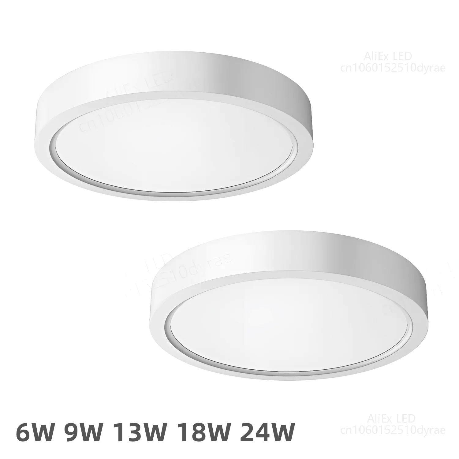 L-mpara-LED-Circular-para-decoraci-n-del-hogar-Panel-de-luz-montado-en ...