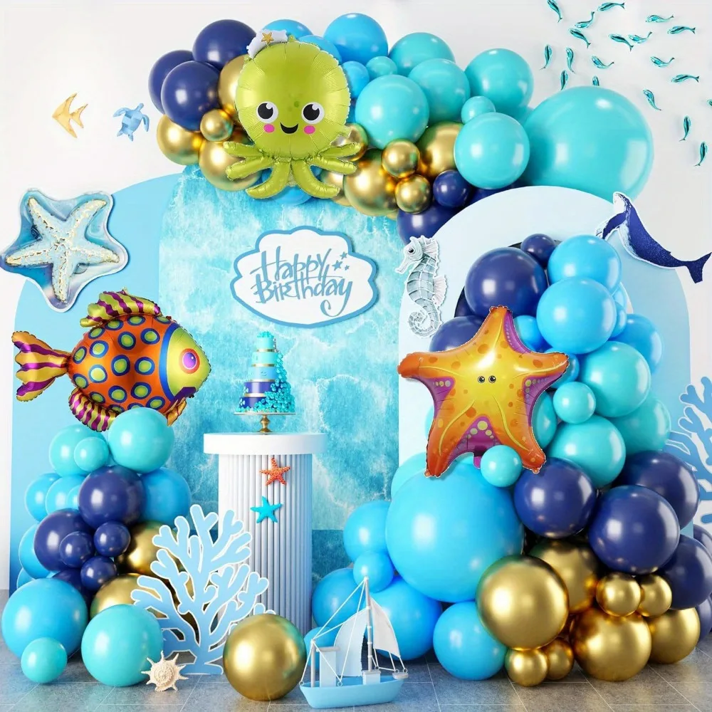 103PCS-Balloon-Wreath-Arch-Kit-for-Birthday-Ocean-Themed-Parties ...