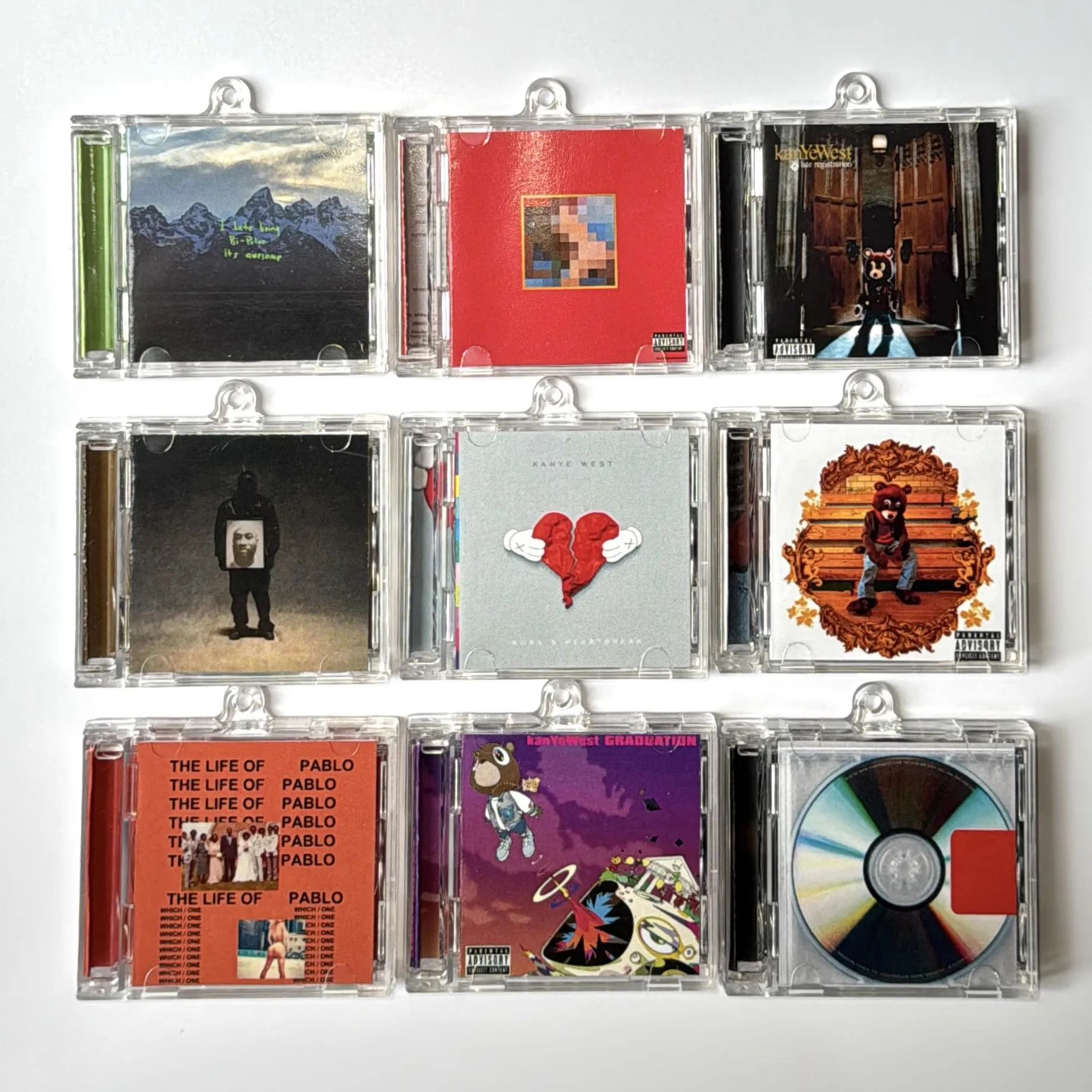 Yeezus-Album-MINI-Music-CD-NFC-Keychain-Kanye-West-DIY-Play-Songs ...