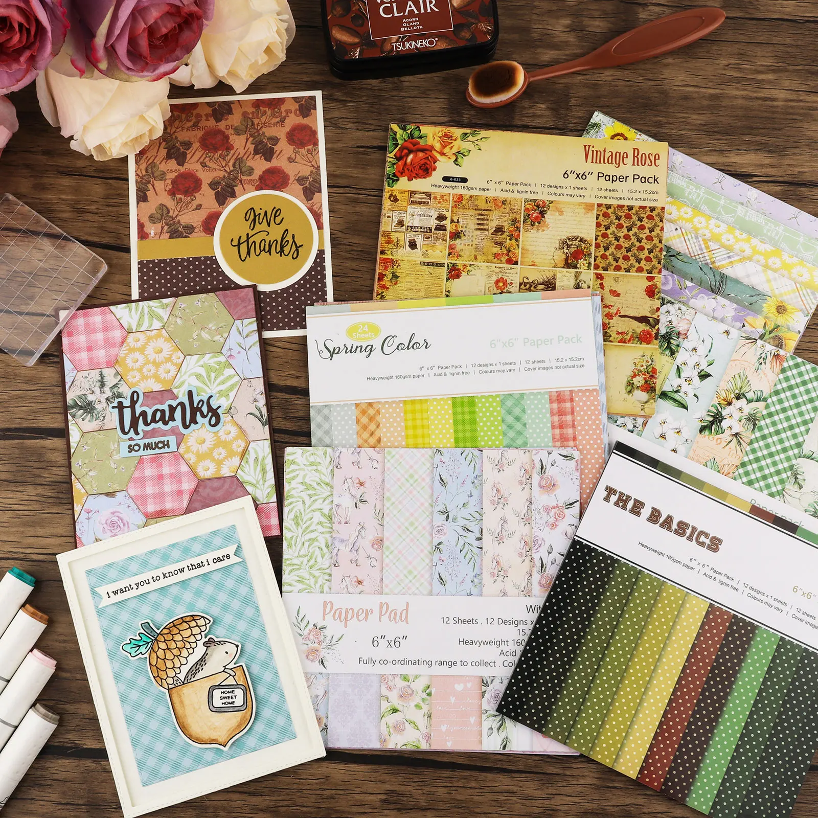 12-Sheets-Pack-6x6inch-Paper-Pad-Single-Sided-Patterned-Cardstock-For ...