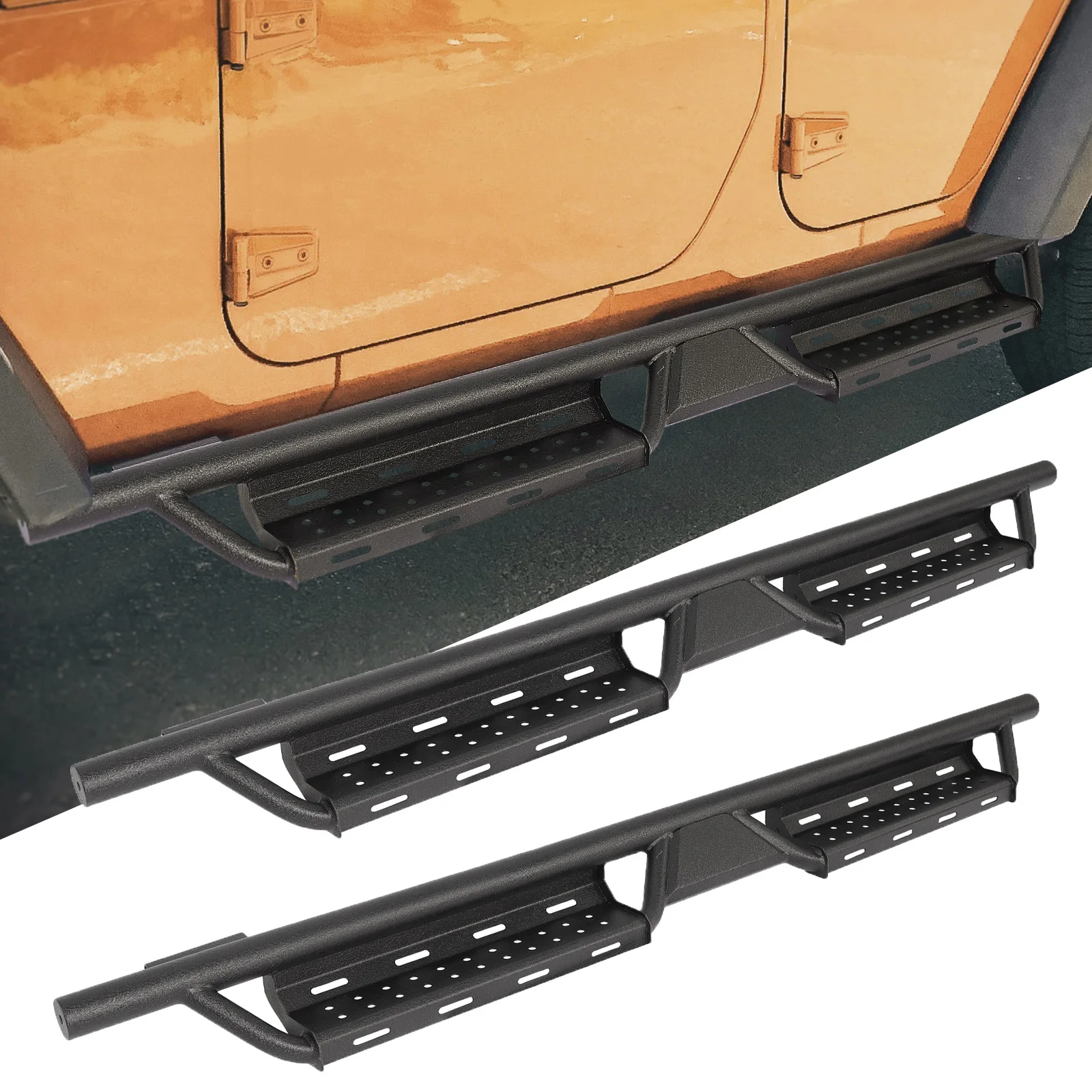 Running Boards, Drop Side Steps Nerf Bar Compatible w/ 2020-2024 Jeep ...
