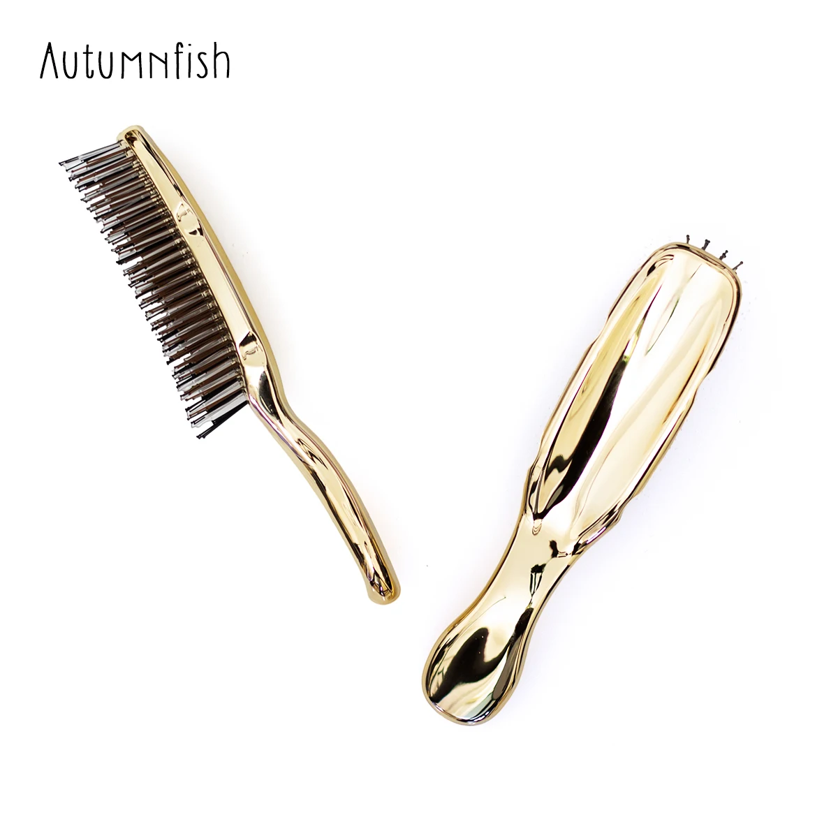 Autumnfish Golden Massage Comb Clean Dandruff Healthy Hair Scalp Nylon ...