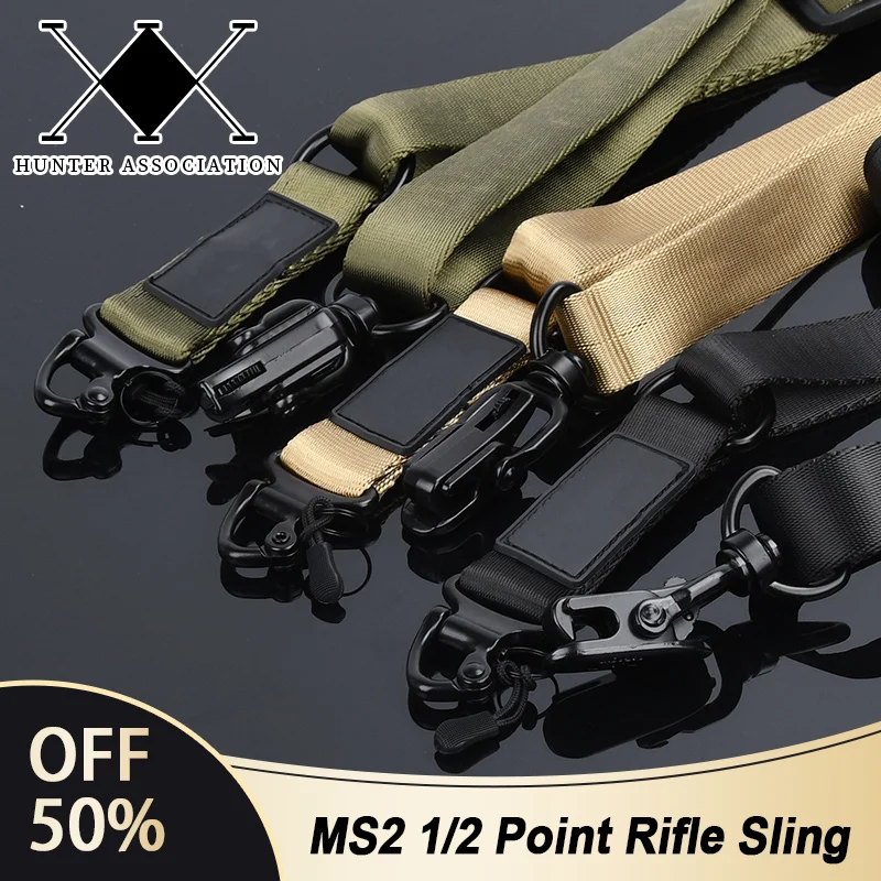 Tactical-1-2-Point-Rifle-Sling-MS2-Multi-Mission-Gun-Slings-With-Patch ...