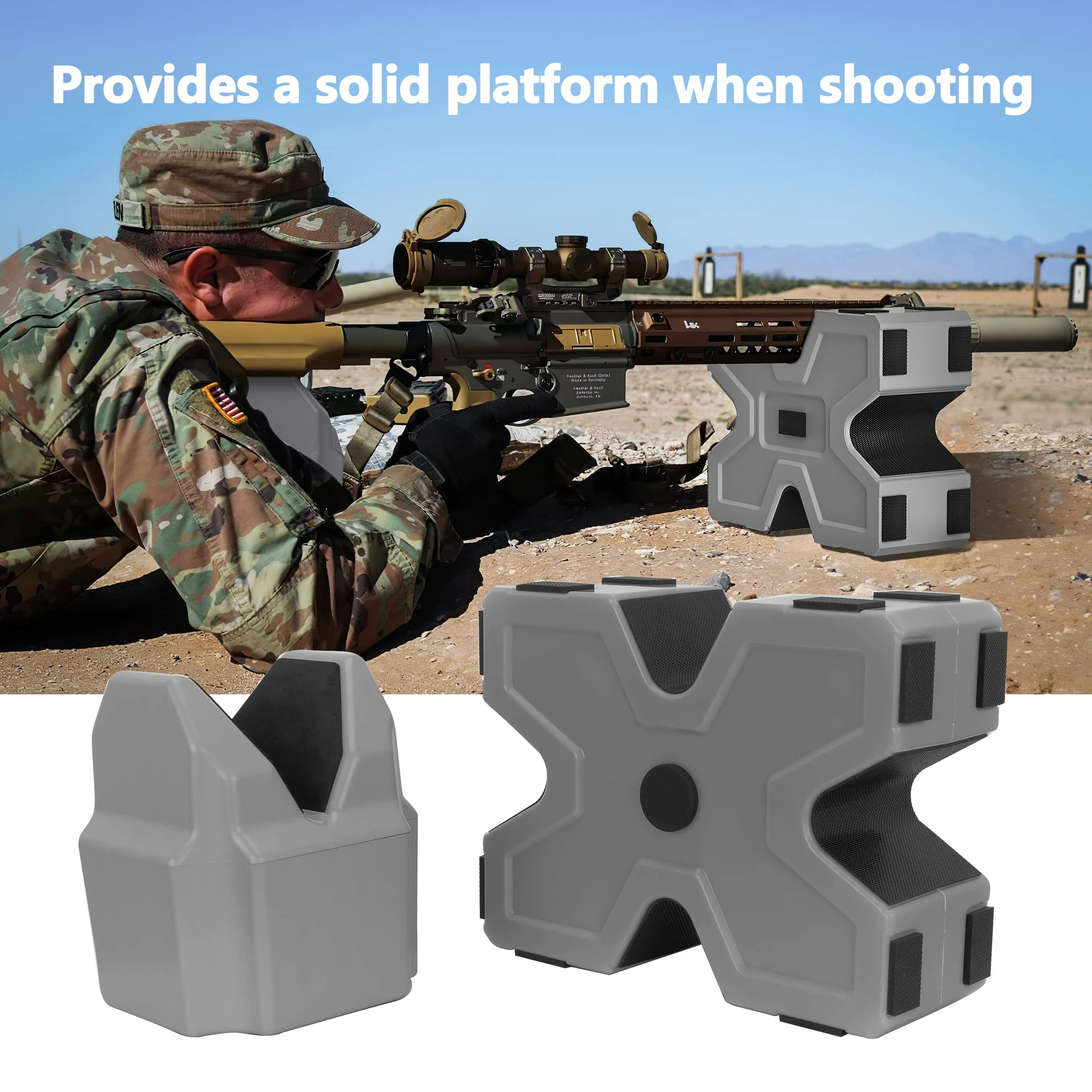 Shooting-Rest-Non-Slip-Block-Bench-Rest-for-Rifle-Pistol-Surface-Water ...