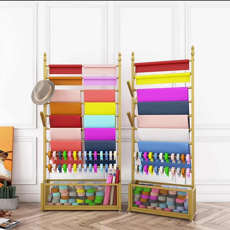 Flower-shop-display-rack-wrapping-paper-storage-rack-ribbon-ribbon ...