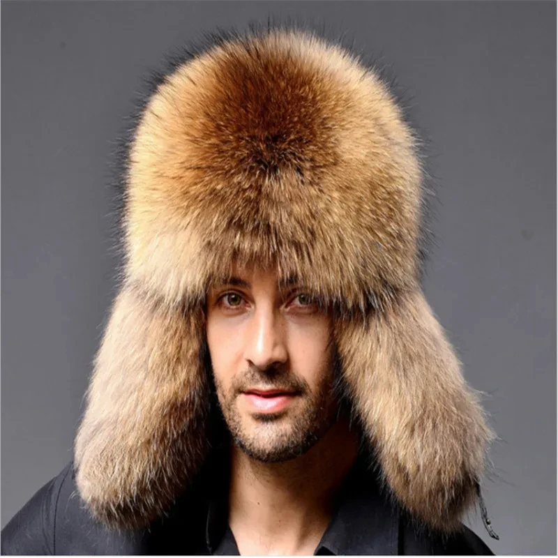 Russian-Leather-Men-Women-Fur-Faux-Ski-Cap-Winter-Warm-Unisex-Thermal ...
