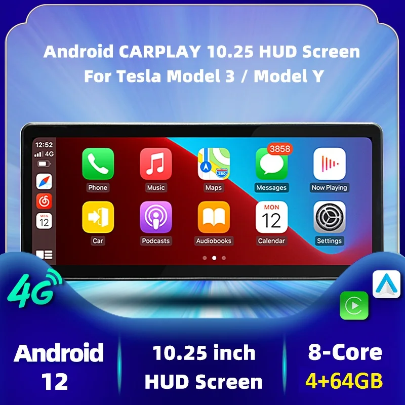 Android für Tesla Modell 3/Modell Y Digitale Center Konsole ...