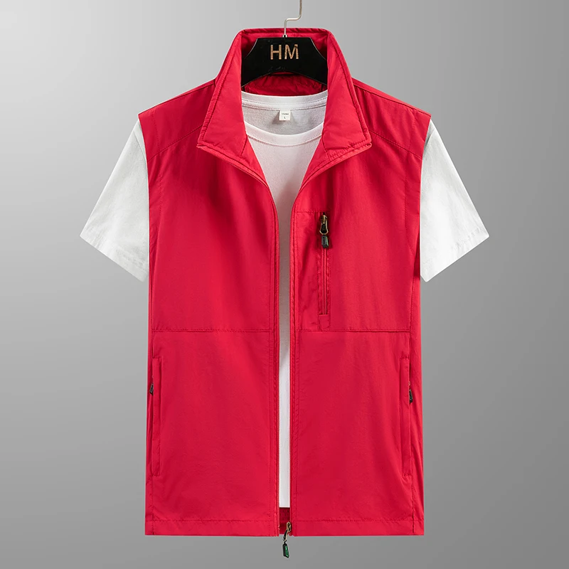 Mesh Vest Men 2023 Spring Summer Male Breathable Multi Pocket Waistcoat ...