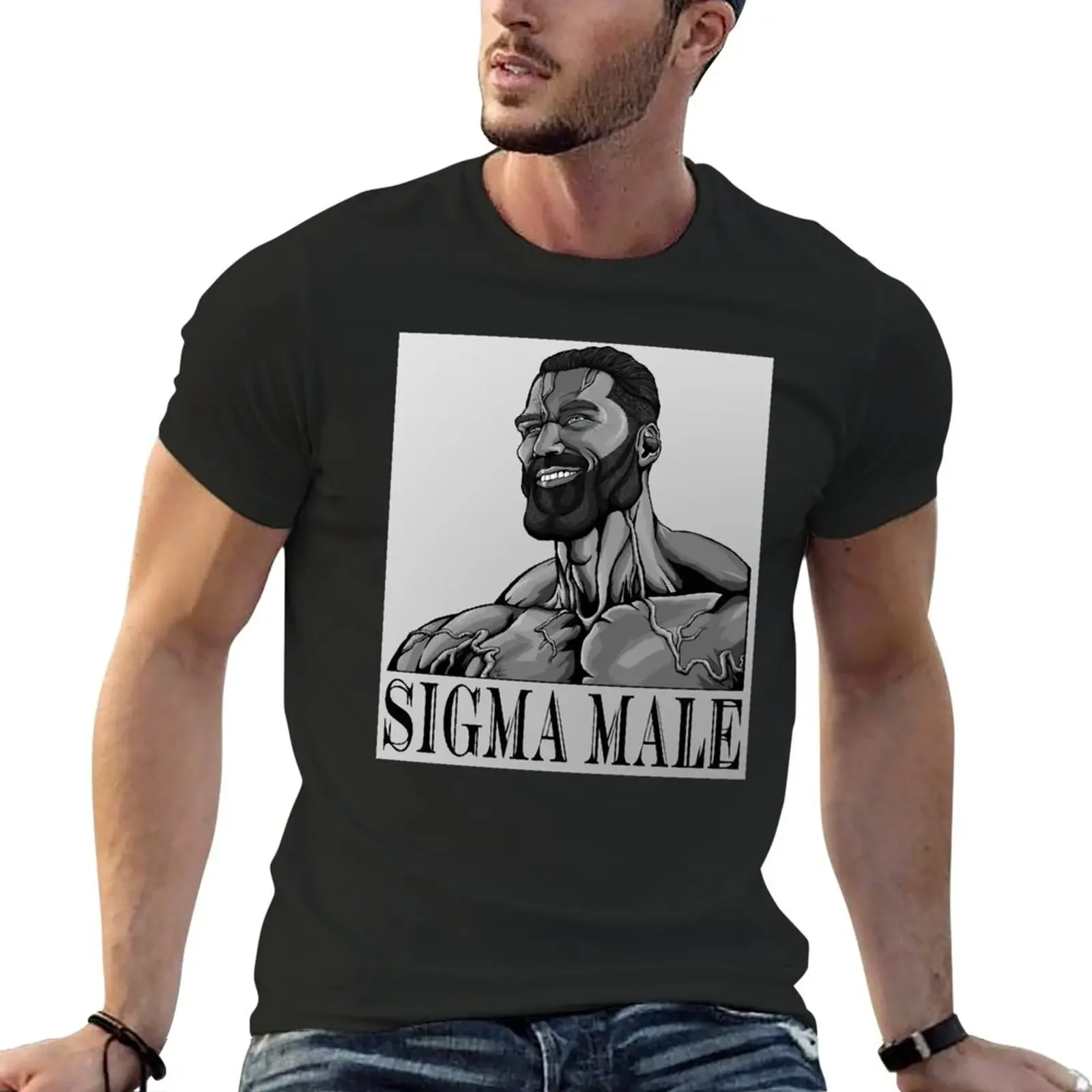 SIGMA-Camiseta-lisa-de-algod-n-para-hombre-ropa-de-dise-o-de-anime ...