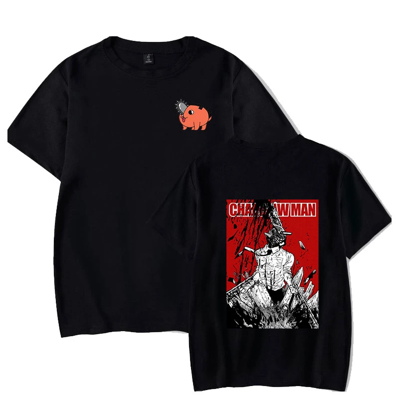Chainsaw Man Shirt Cotton | Chainsaw Man Clothing | Chainsaw Man ...