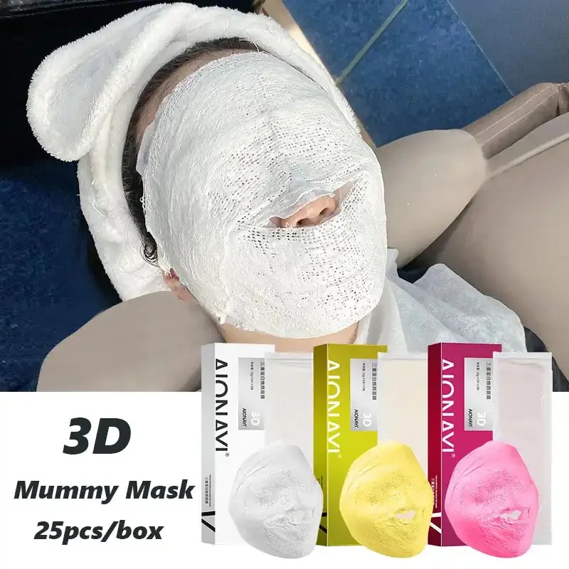 1-box-25pcs-Mummy-Sculpting-Mask-5D-Korea-Brand-Exfoliating-Plaster ...
