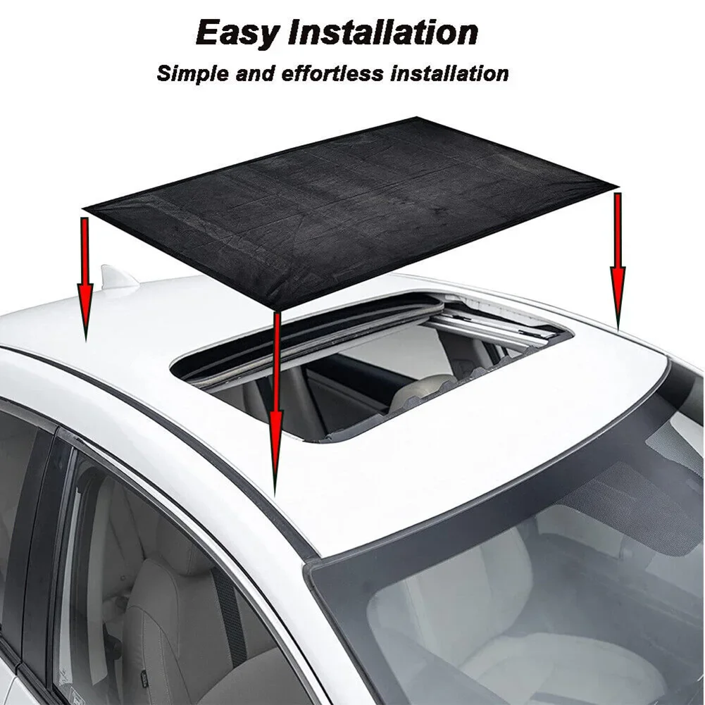 100-65cm-Magnetic-Moonroof-Mesh-Car-Roof-Sunroof-Sun-Shade-Shield-Cover ...