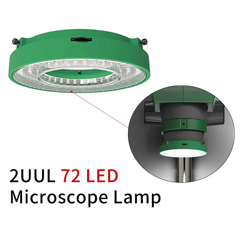 2UUL-72-LED-Microscope-Lamp-Adjustable-Ring-Light-illuminator-for-Zoom ...