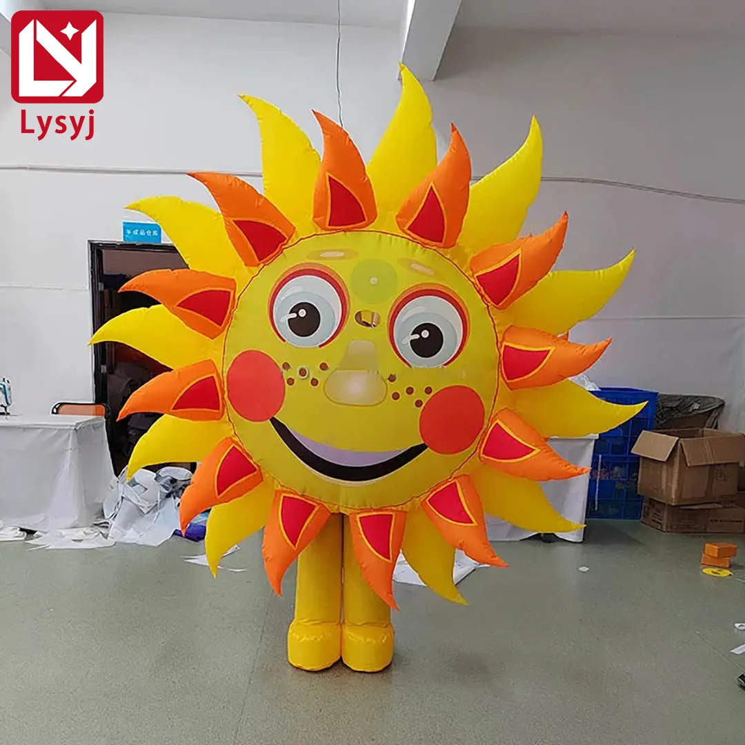 Adult-Inflatable-Cartoon-Sunflower-Costume-2-5M-Air-Blow-Flower ...