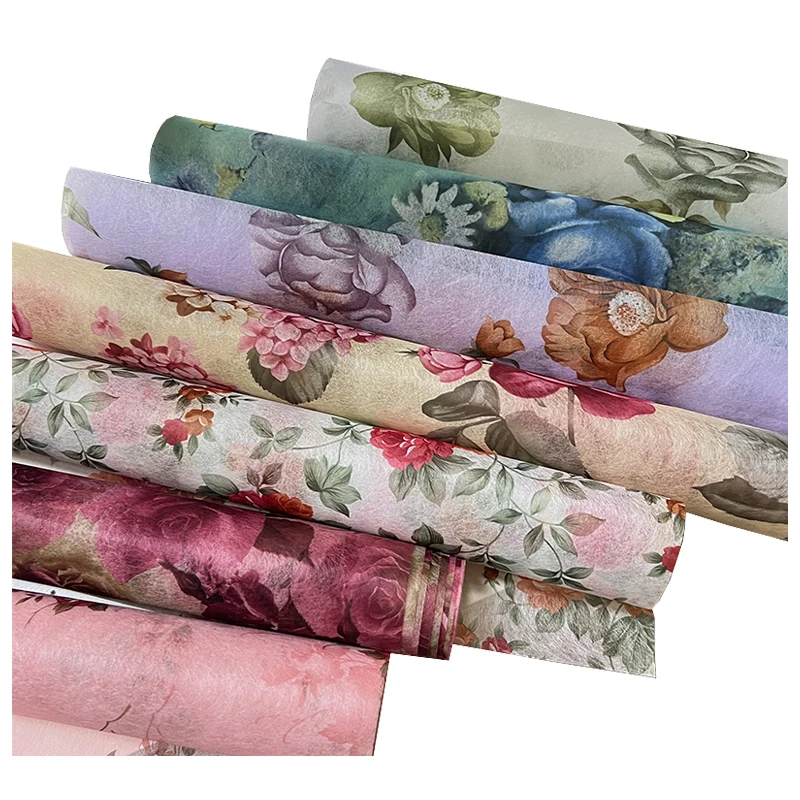 Korean-Cotton-Paper-Waterproof-Flower-Bouquet-Wrapping-Paper-Flower ...