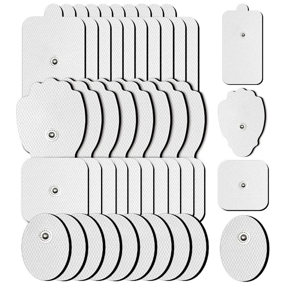 Physiotherapy Tens Electrode Pads Conductive Gel Therapeutic Pulse Pressure Electrical Compex ...