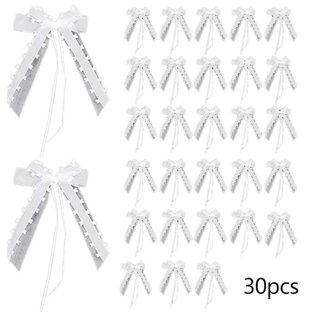 30pcs-set-Valentine-s-Day-Love-Ribbon-Bow-Wedding-Car-Rear-View-Mirror ...