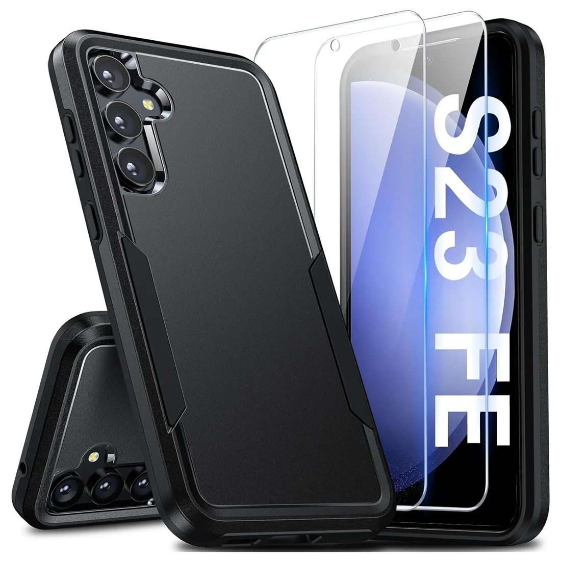 Galaxy-S23-FE-Phone-Case-Shockproof-Hybrid-Case-Dual-Layer-Cover-for ...
