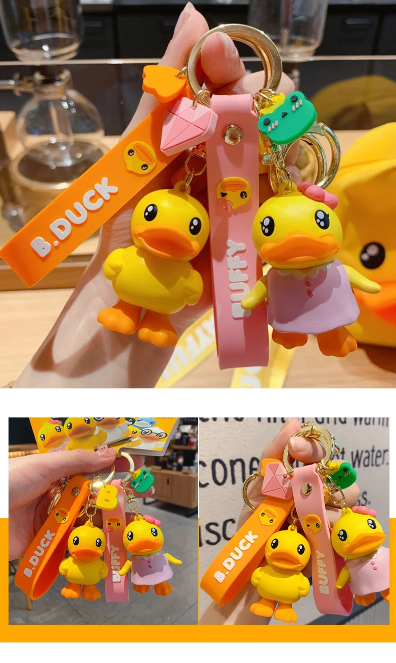 Car Keychain Genuine B.Duck Buffy Action Figure Little Yellow Duck Jun ...