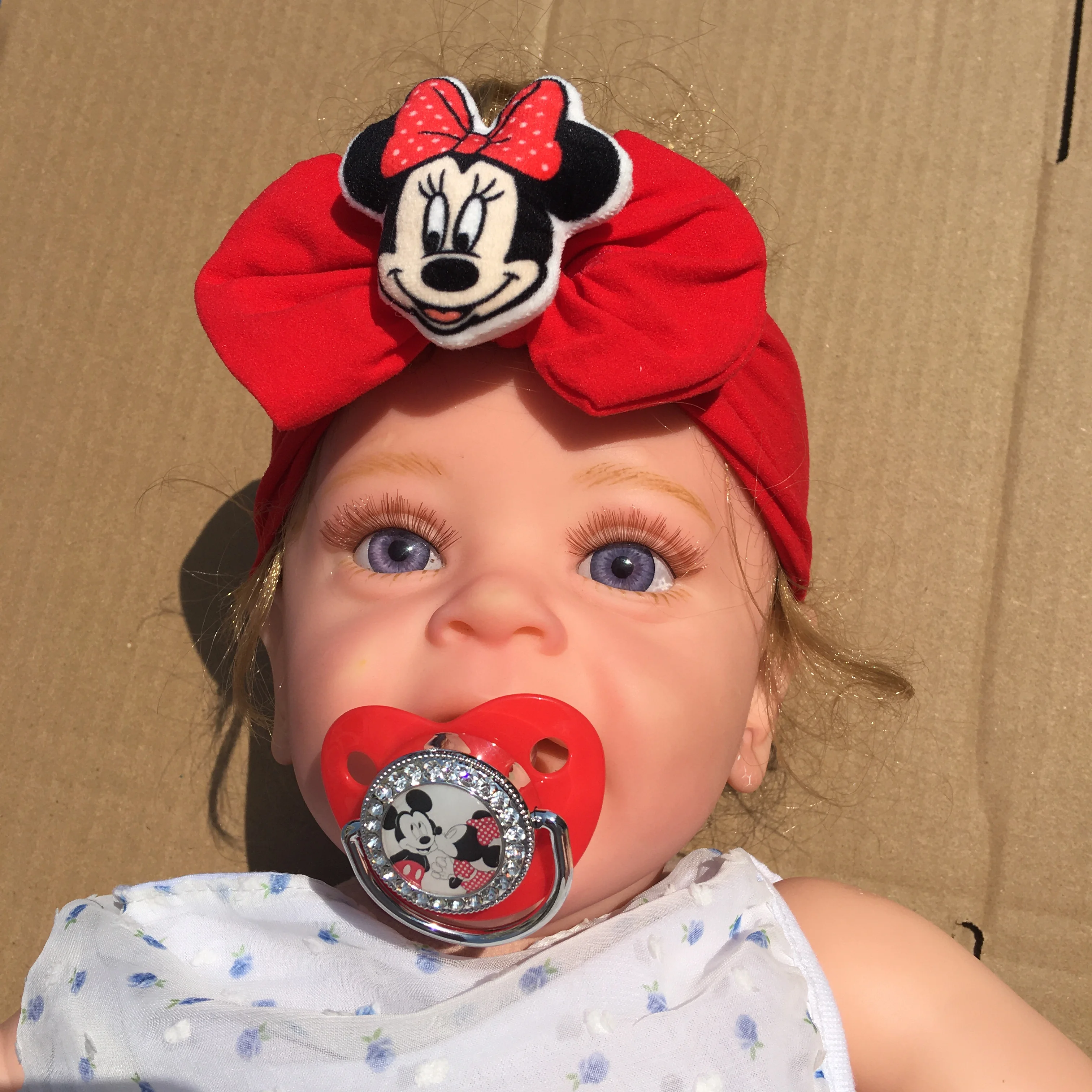 Disney Minnie Mouse Point Drill Baby Play Mouth Dummy Soother Nipple ...