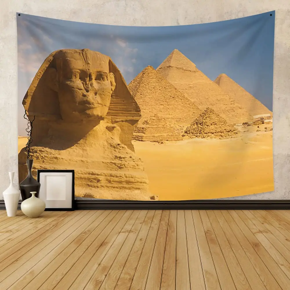 Ancient-Egyptian-Tapestry-Desert-Pyramid-Sphinx-Historic-Sites-Tapestry ...