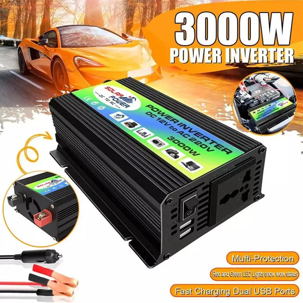 Vehicle-Mounted-Inverter-300W-12V-To-110V220V-Dual-USB-Car-Power ...