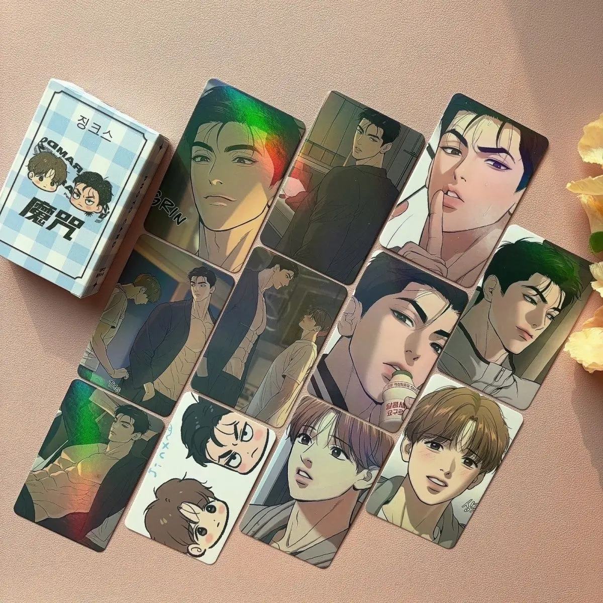 55-Pcs-Set-Korean-Comic-Manwha-Jinx-Laser-Lomo-Card-Zhou-Jae-kyung ...