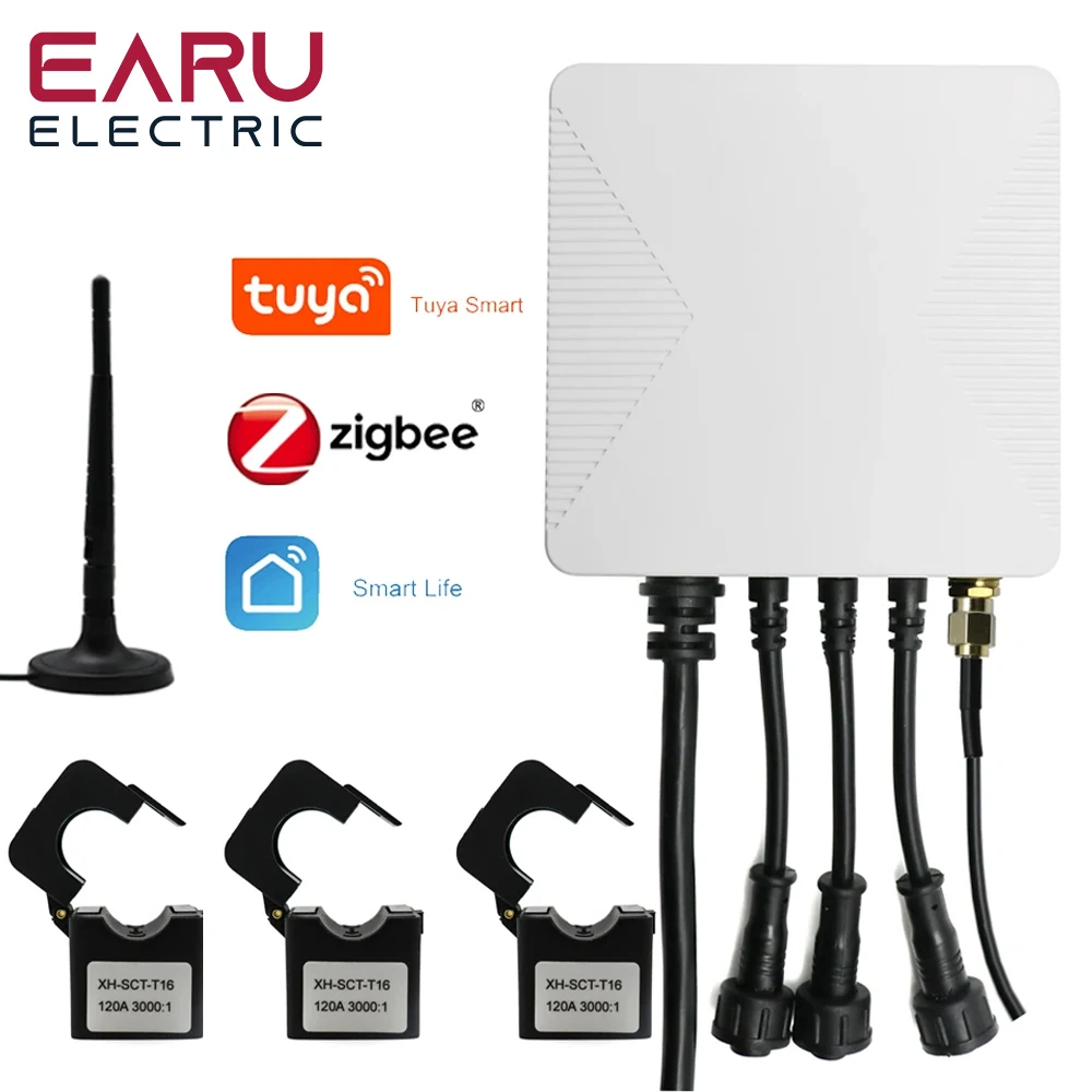 Tuya-WiFi-ZigBee-Smart-Bi-Directional-Measurement-Energy-Meter-KWh ...