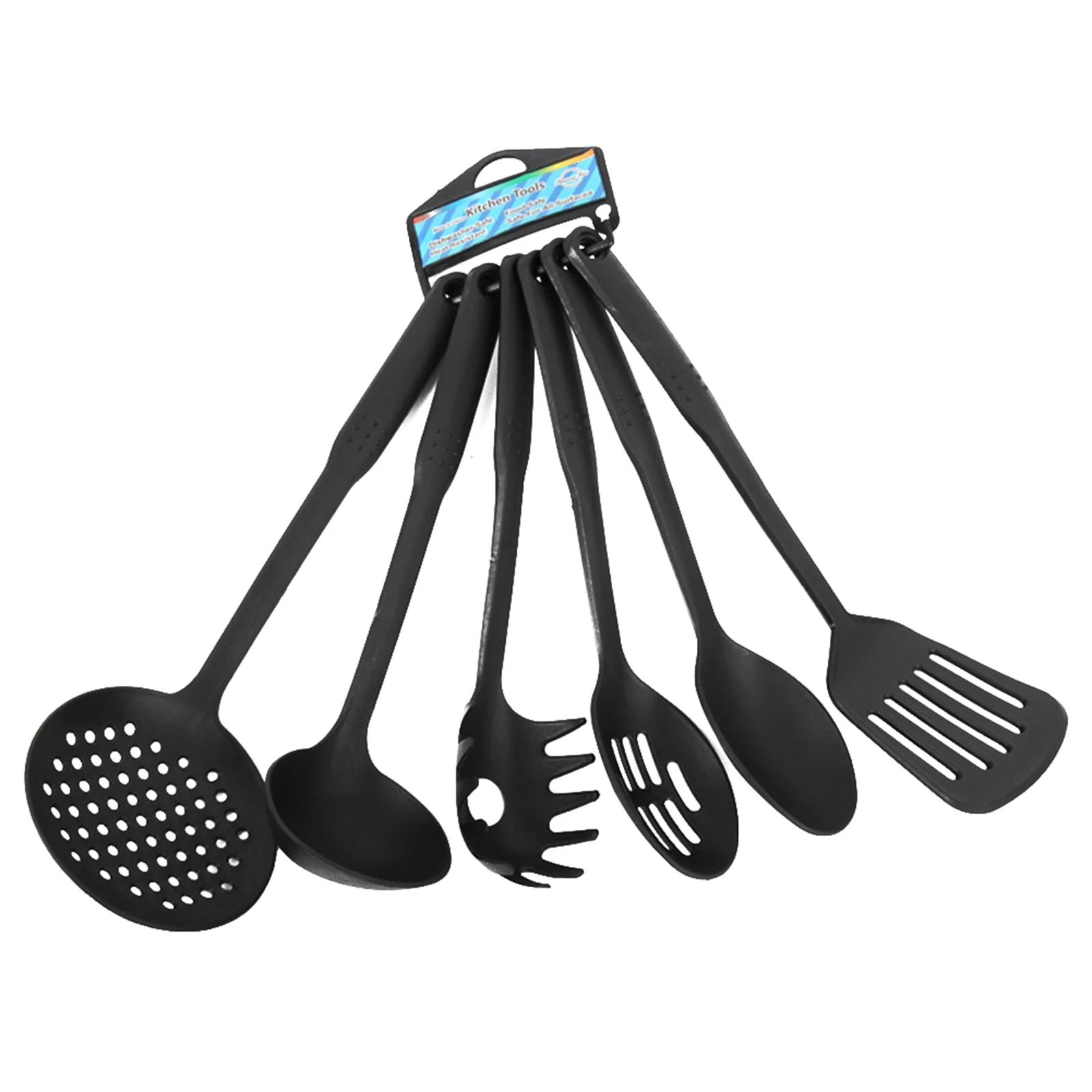6pcs Heat Resistant Turner With Holes Spaghetti Server Kitchen Tools ...
