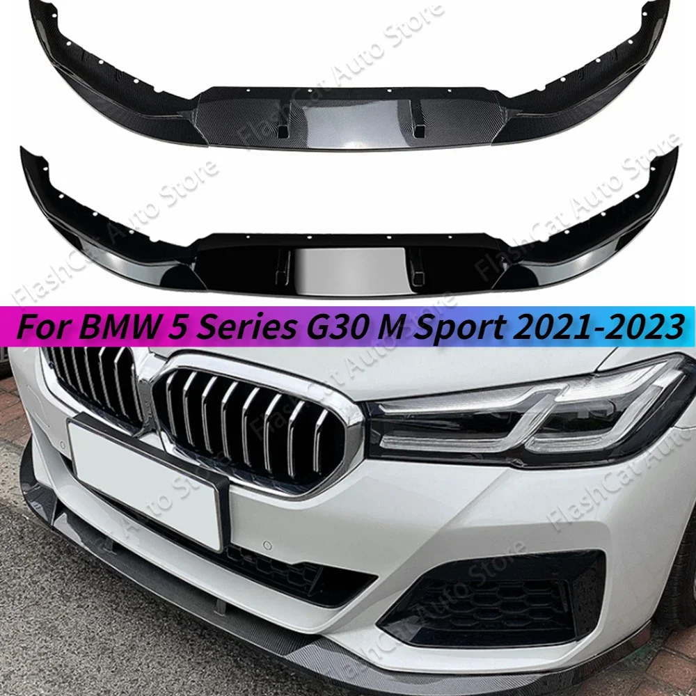 Front-Bumper-Lip-G30-M-Sport-Chin-Guard-Diffuser-Body-Kits-Trim-Spoiler ...
