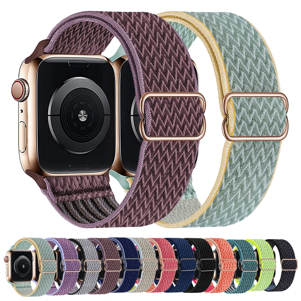 Soft Watch Band For IWatch 9 8 7 6 SE 38 40 41 42 44 45mm Nyon Loop ...