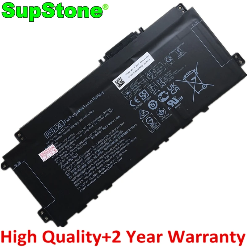 SupStone-PP03XL-PV03XL-Battery-For-HP-Pavilion-X360-14-DW0001NH ...