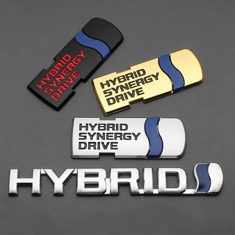 3D Metal HYBRID Car Body Trunk Stickers Emblem Badge Decals Decoration ...